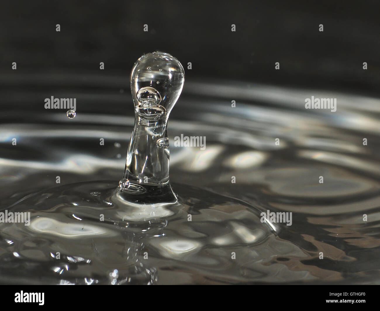 Water drops captured Stock Photo - Alamy