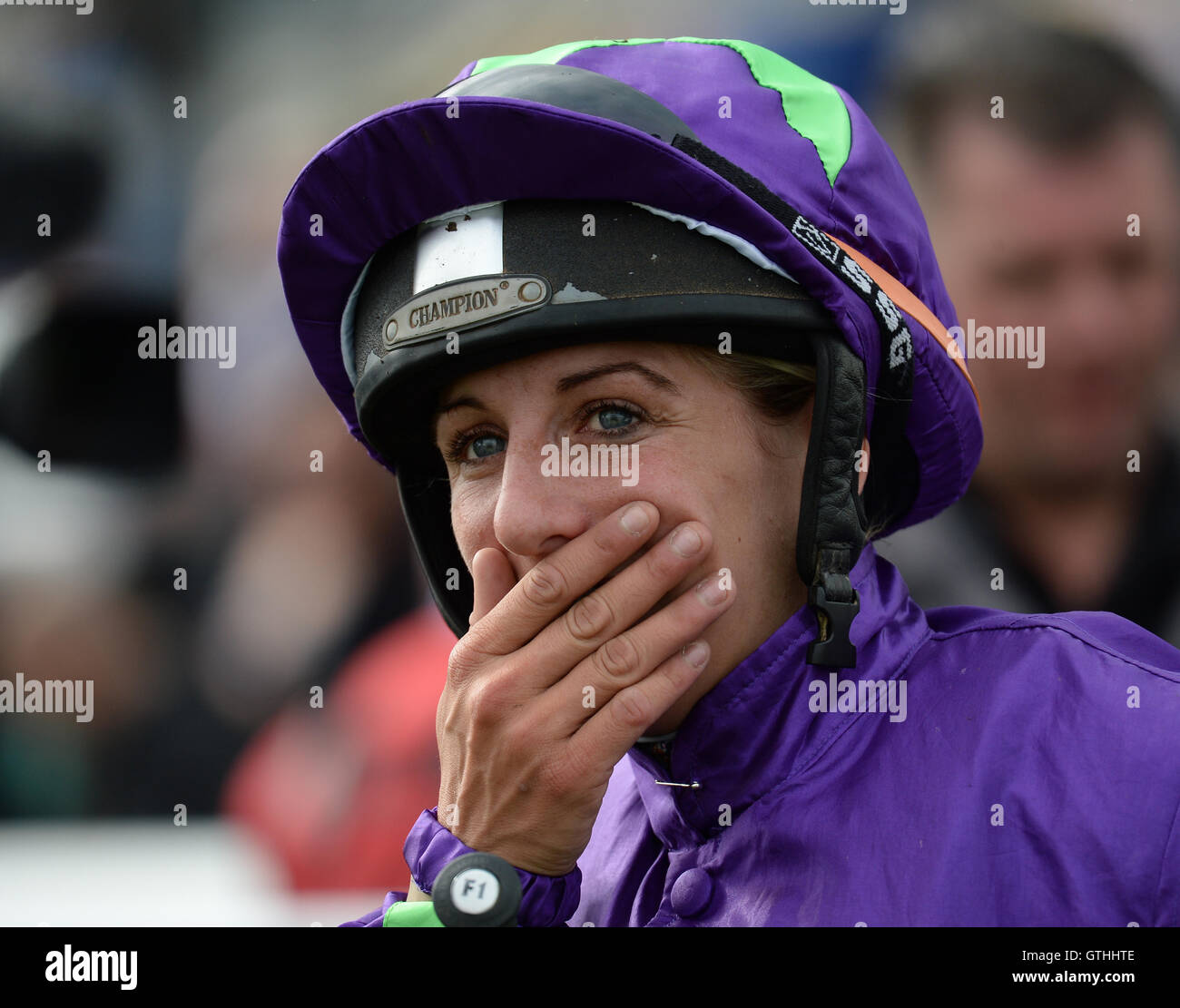 Jockey Josephine Gordon in the parade ring during day three of the 2016 ...