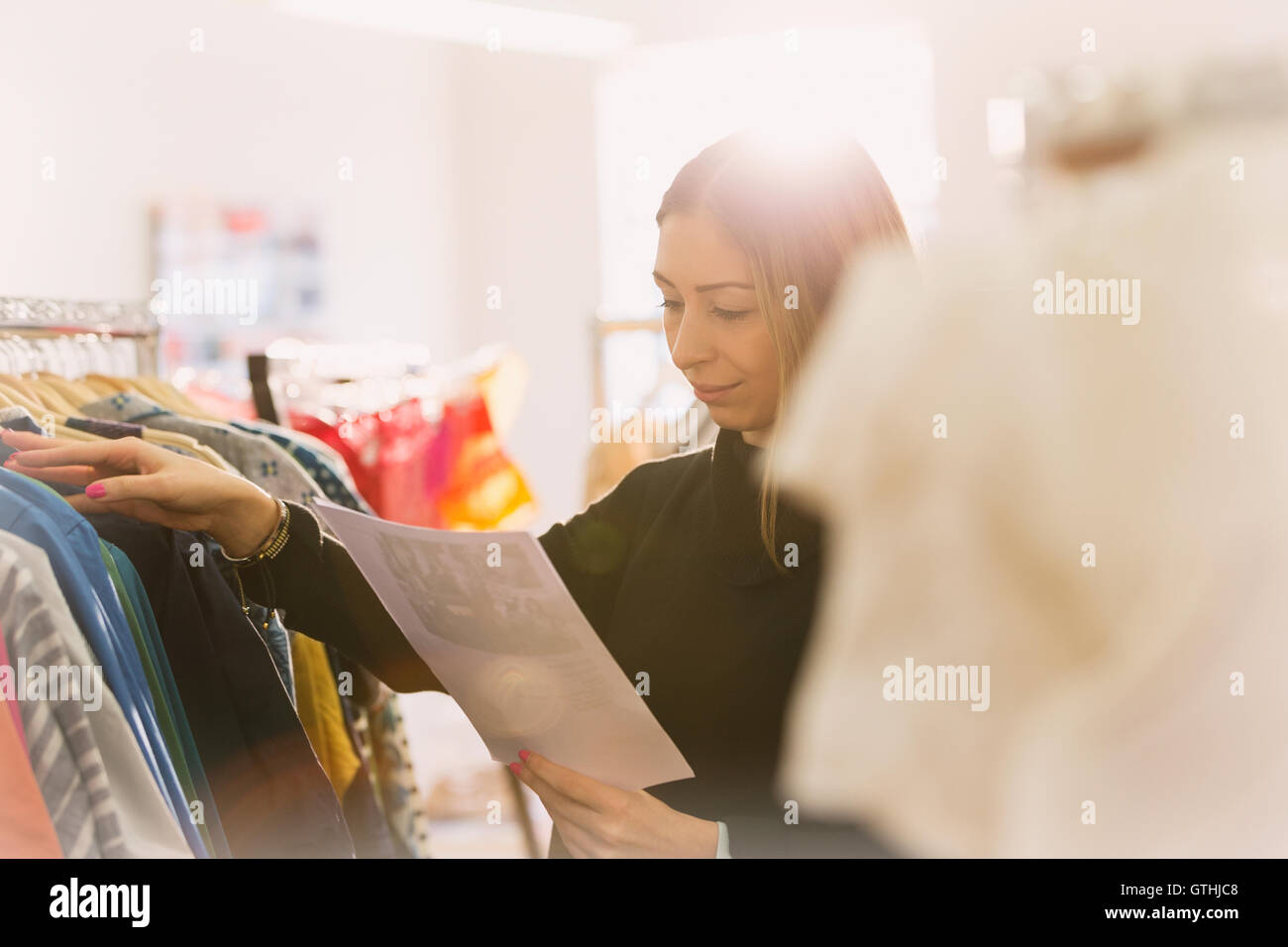Racks of clothing store hi-res stock photography and images - Alamy