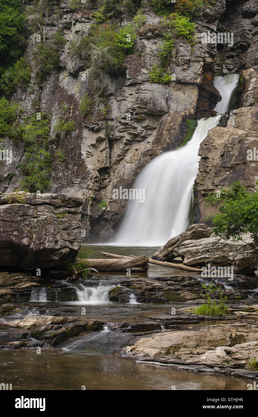 Linville Falls, Blue Ridge Mountains, North Carolina Stock Photo - Alamy