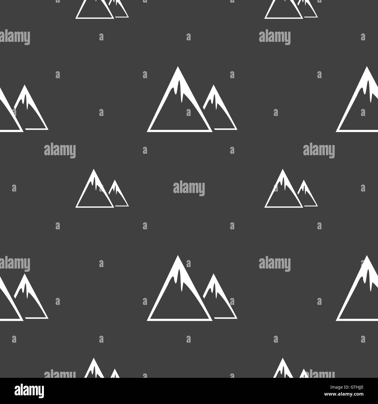 Black mountains on a map Stock Vector Images - Alamy