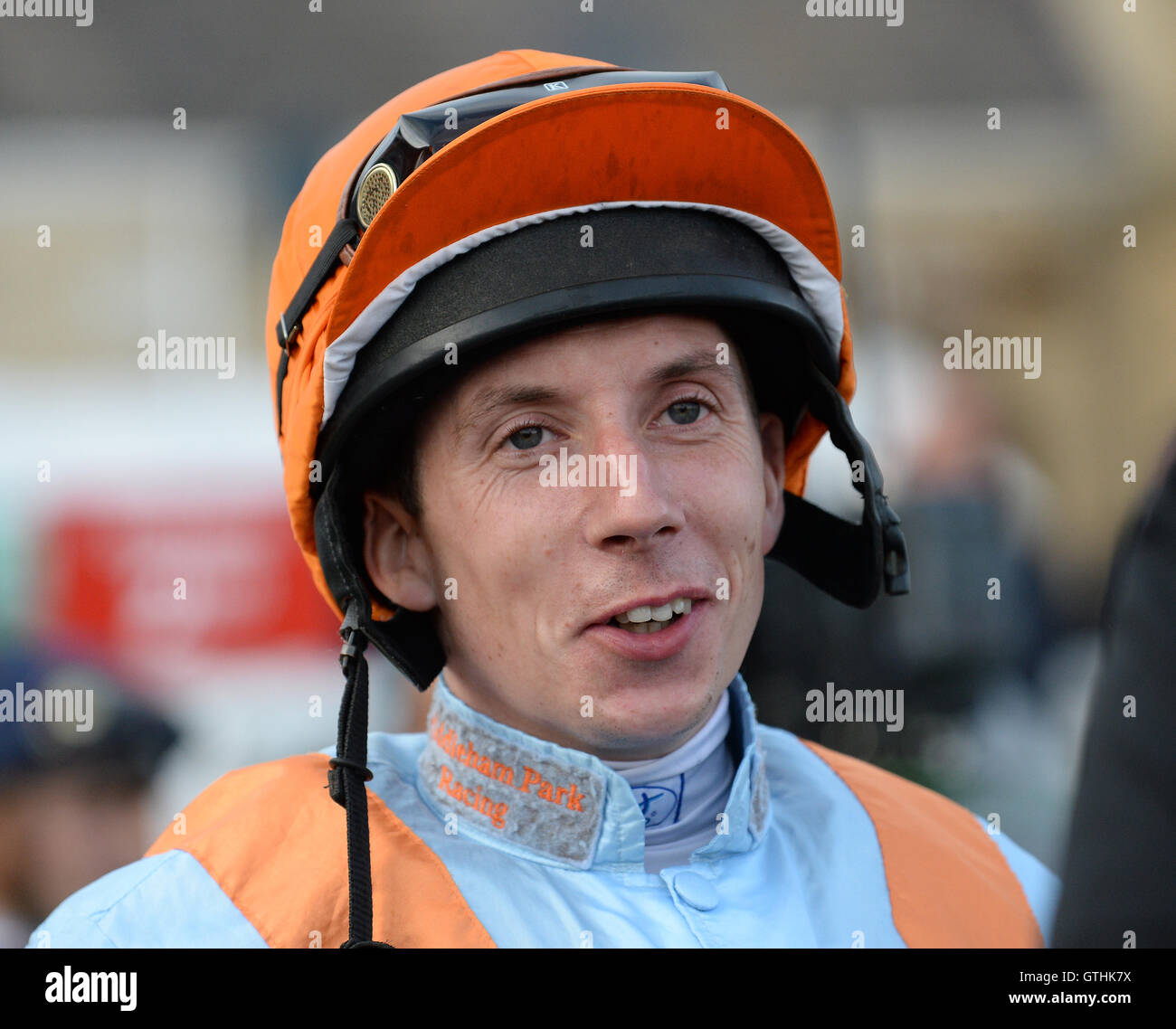 Jockey James Sullivan in the parade ring during day three of the 2016 ...