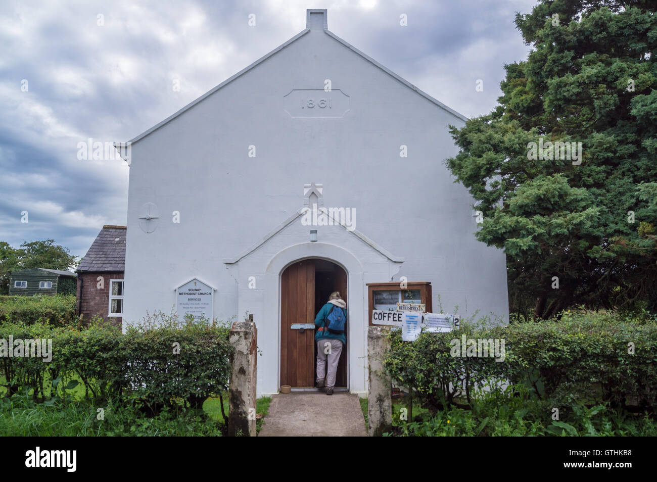 Solway Methodist Chapel, Port Carlisle, Cumbria, England Stock Photo ...
