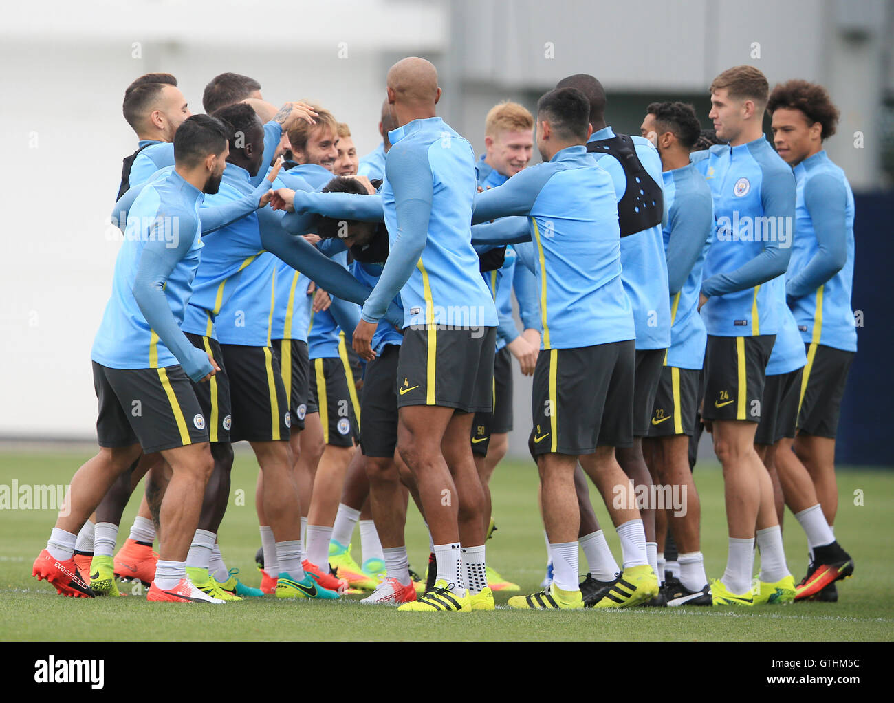 Manchester City's squad in training Stock Photo - Alamy