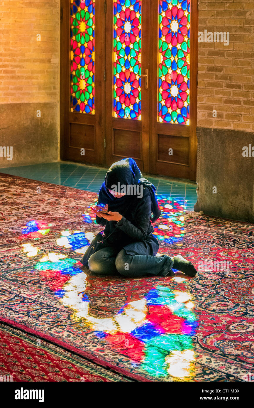 Iranian woman cell hi-res stock photography and images - Alamy