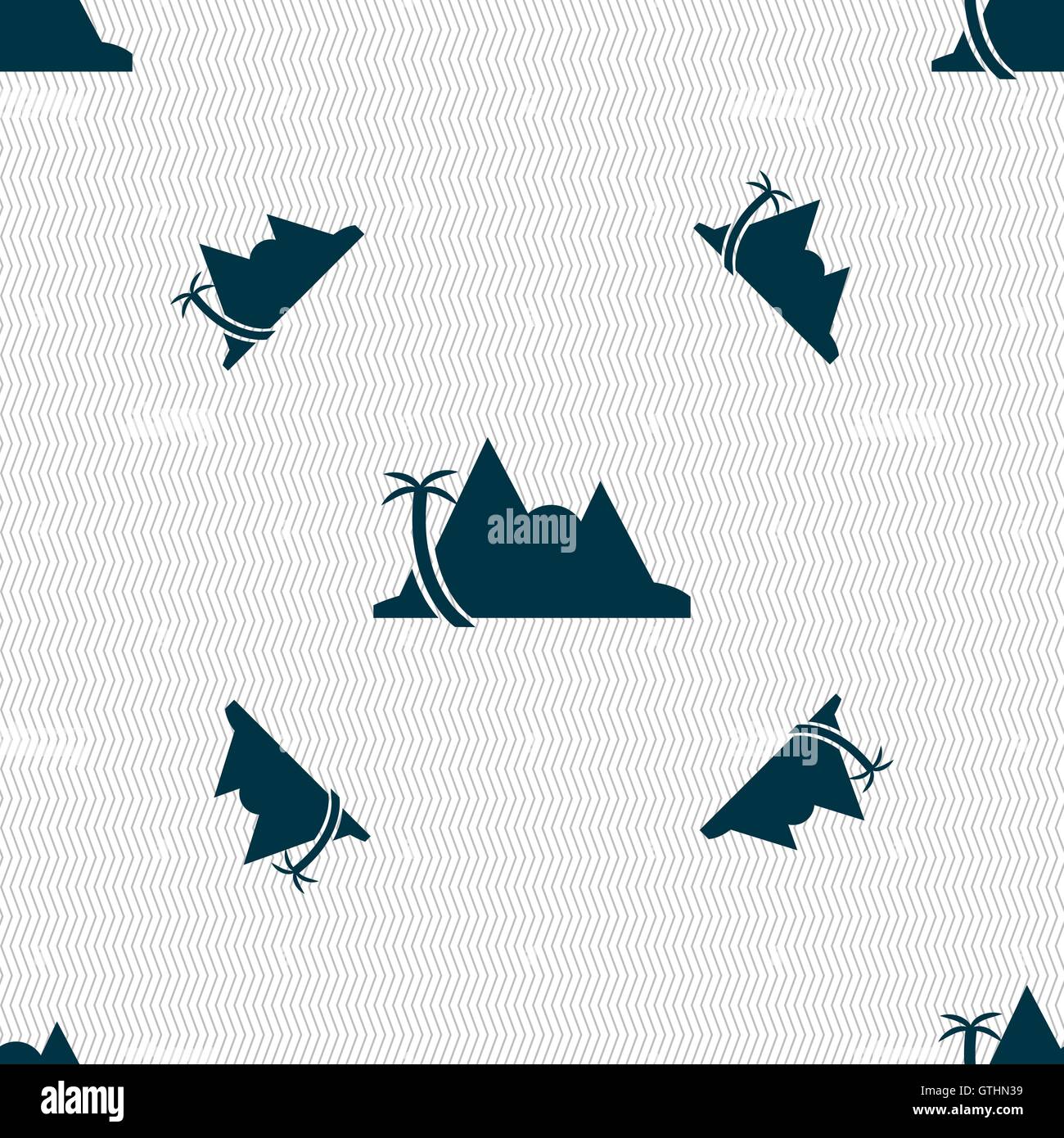 Desert mirage illustration Stock Vector Images - Alamy