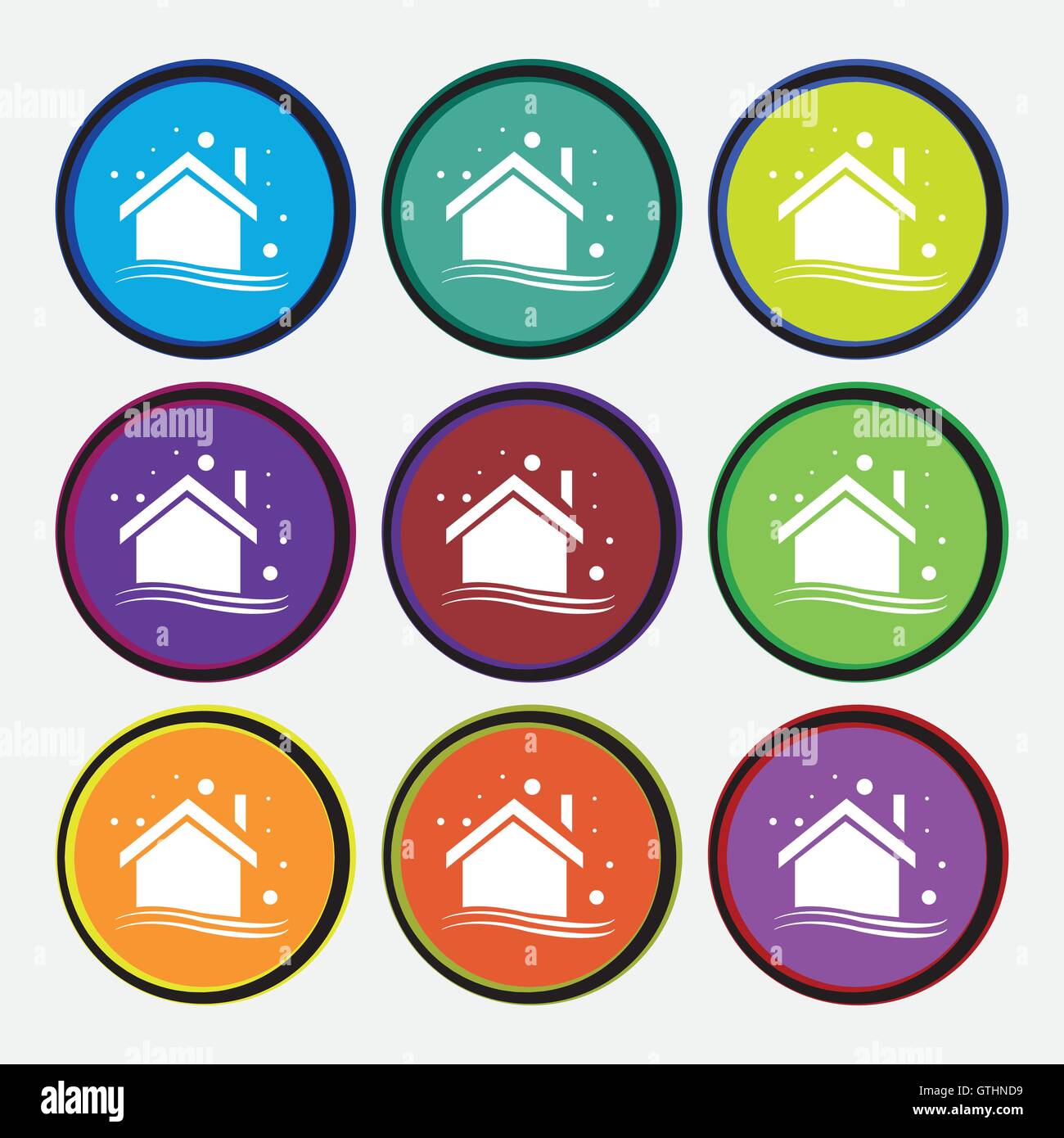 Cartoon drawing of the chalet hi-res stock photography and images - Alamy