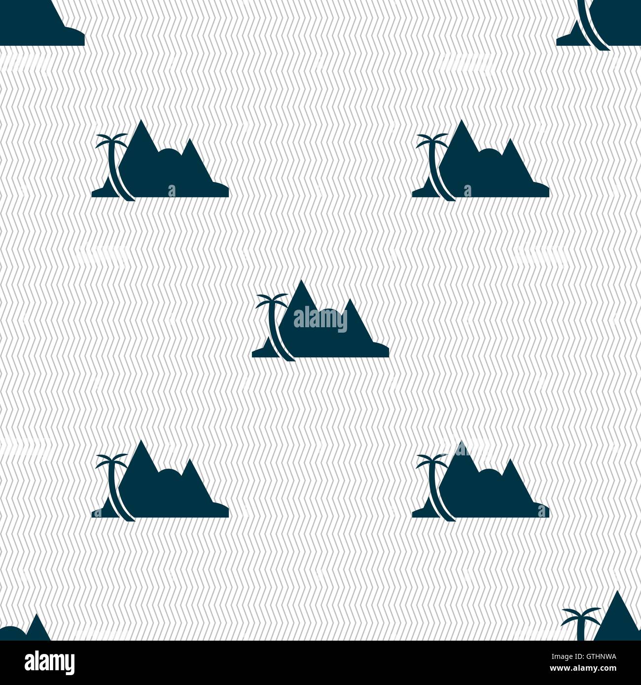 Desert mirage illustration Stock Vector Images - Alamy