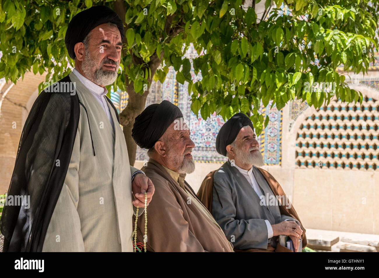 Historical Khan school in Shiraz, Iran. Akhoond or clerics. In Iran ...
