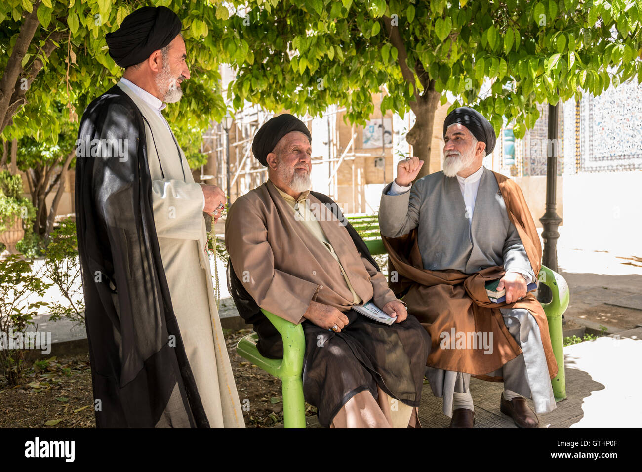 Historical Khan school in Shiraz, Iran. Akhoond or clerics. In Iran ...