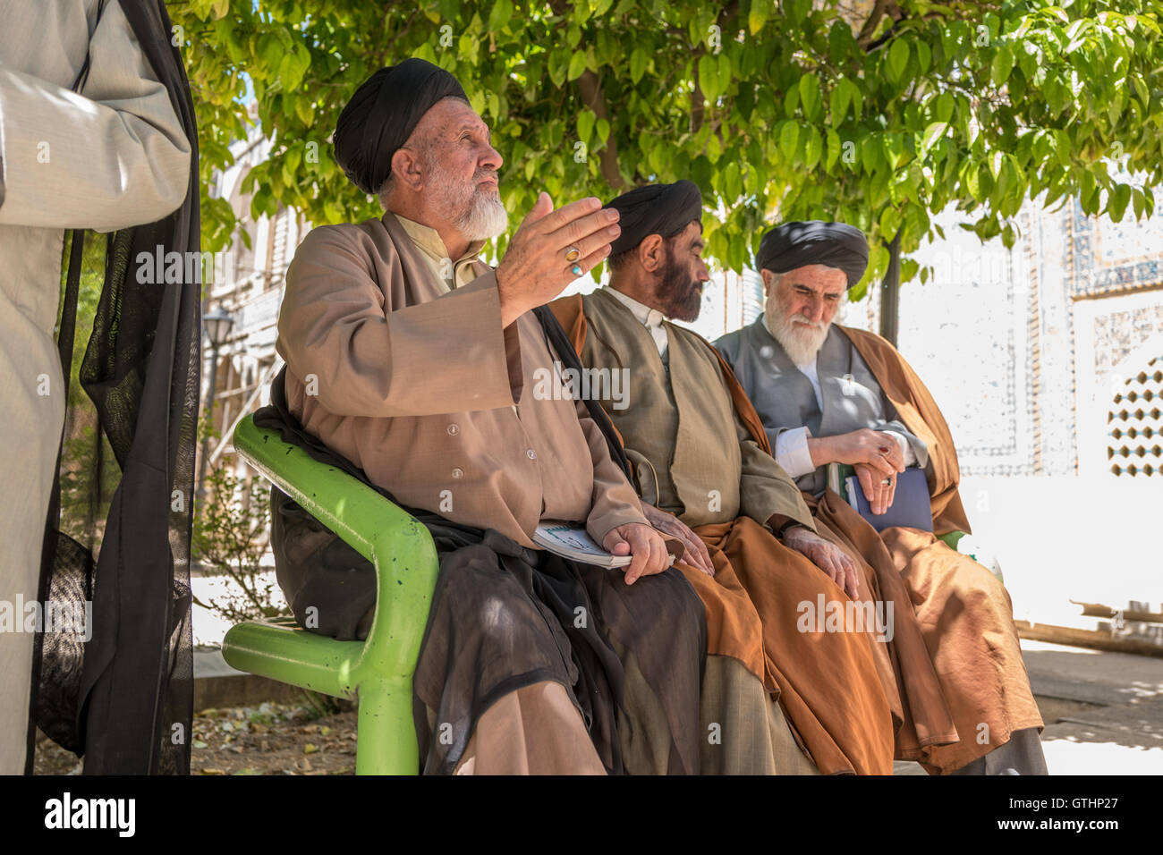 Historical Khan school in Shiraz, Iran. Akhoond or clerics. In Iran ...