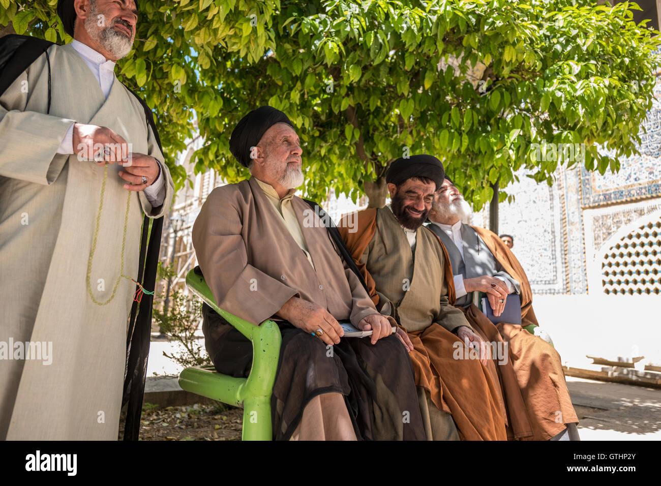 Historical Khan school in Shiraz, Iran. Akhoond or clerics. In Iran ...