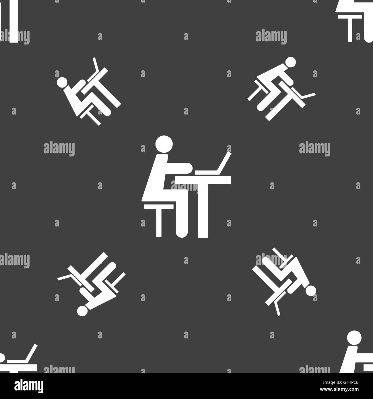 Silhouette computer Black and White Stock Photos & Images - Alamy