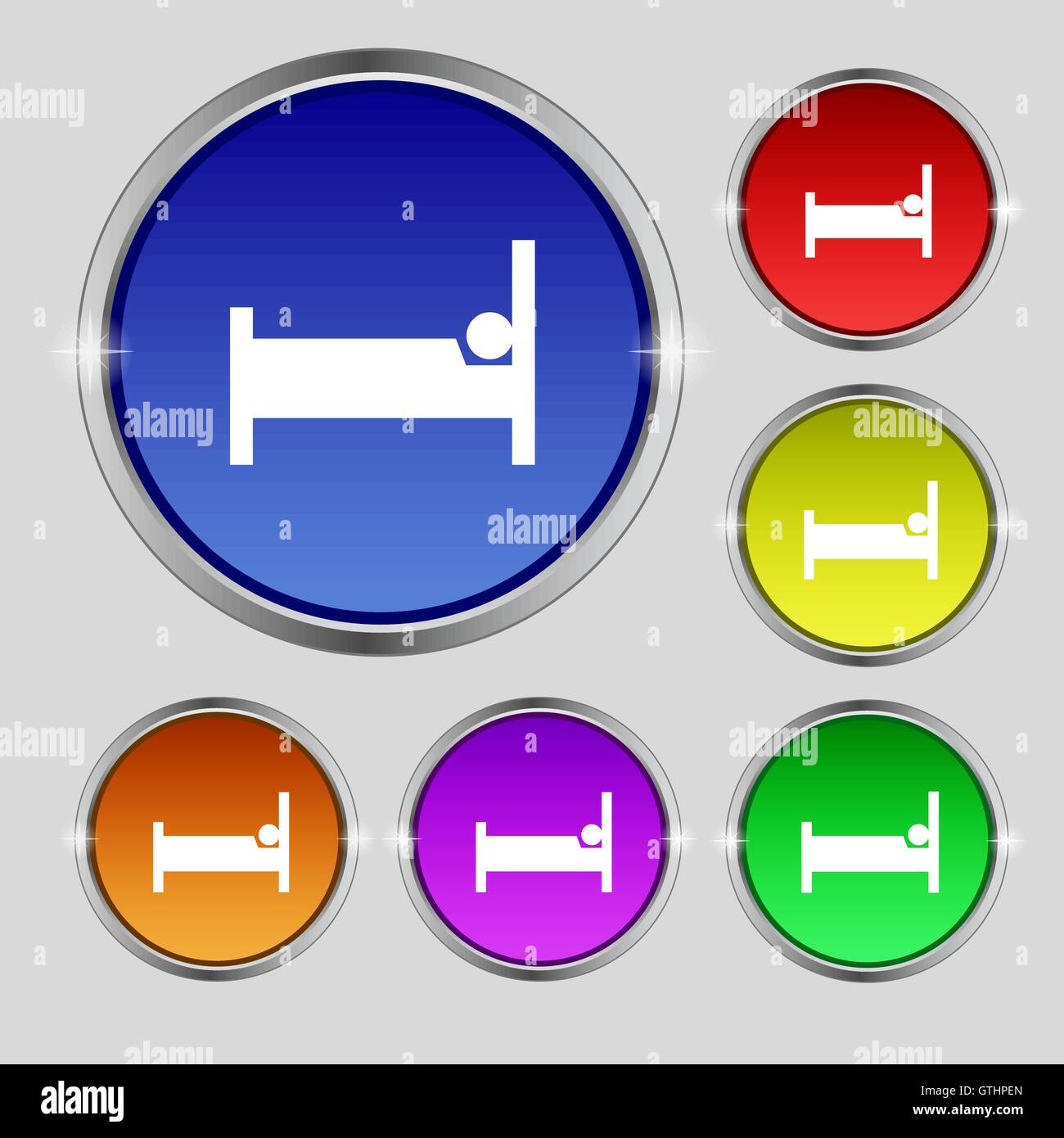 Bed hotel building silhouette design hi-res stock photography and ...