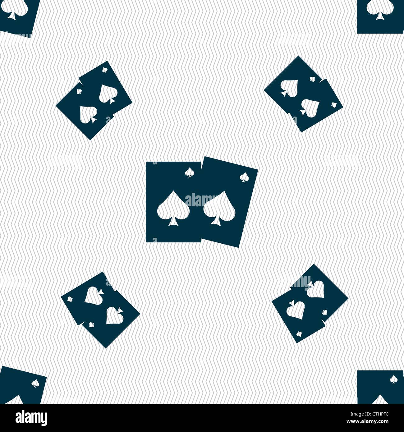 game cards icon sign. Seamless pattern with geometric texture. Vector ...