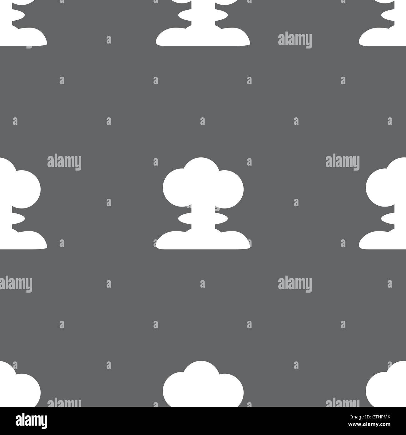 Explosion Icon sign. Seamless pattern on a gray background. Vector ...