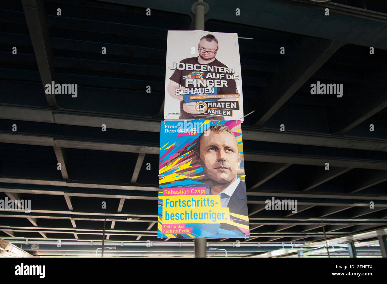 election placards Berlin Germany Stock Photo - Alamy