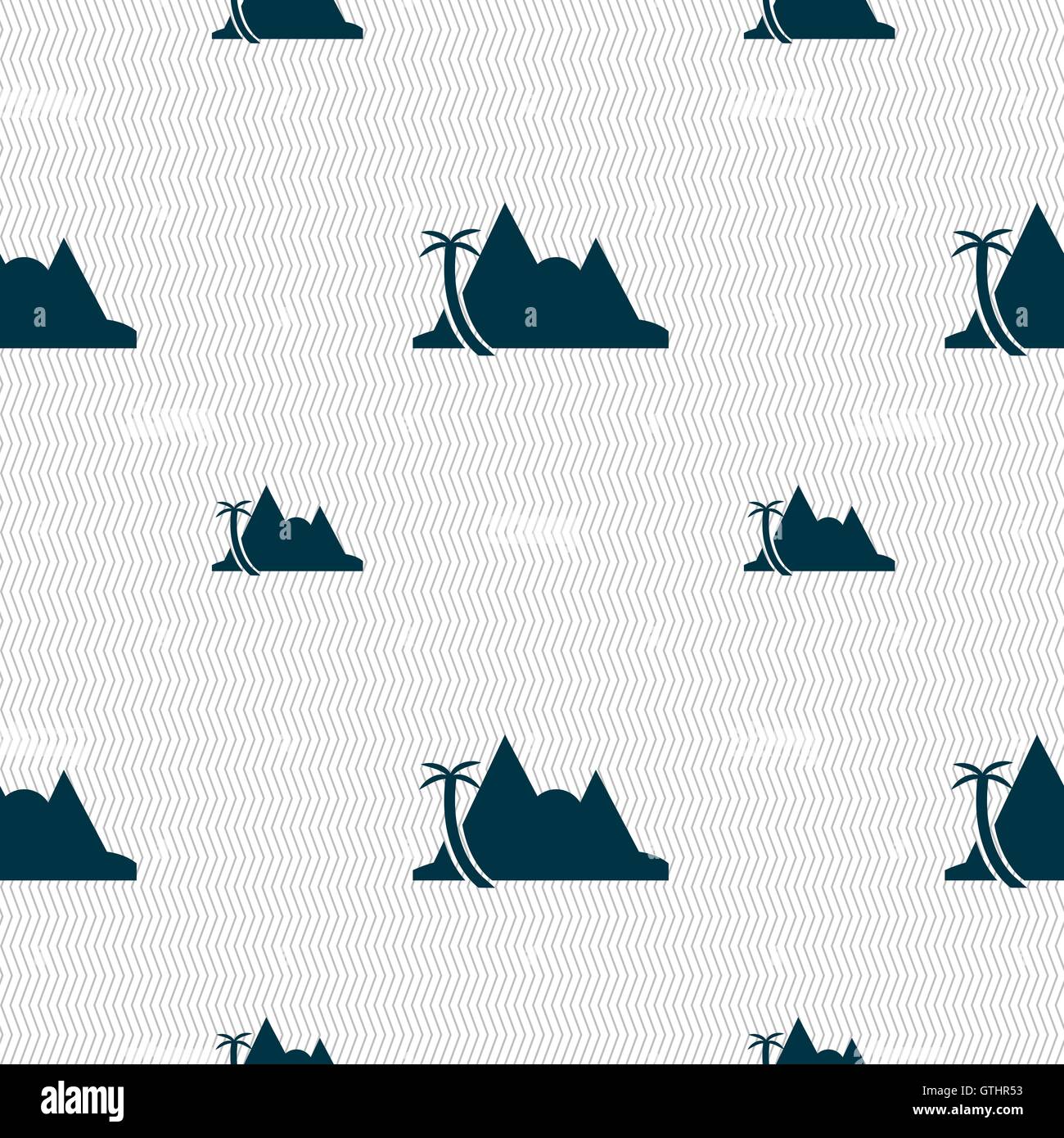 Desert mirage illustration Stock Vector Images - Alamy