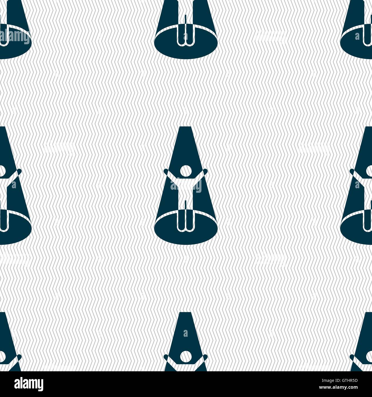 Spotlight icon sign. Seamless pattern with geometric texture. Vector ...