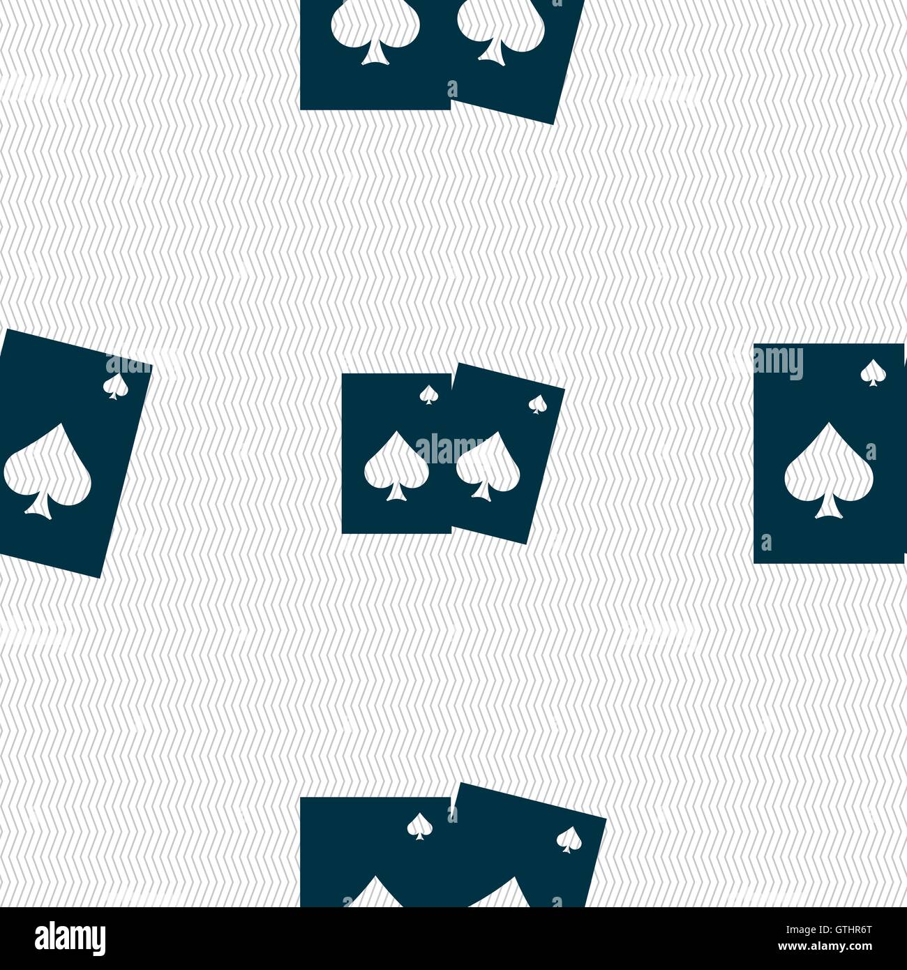 game cards icon sign. Seamless pattern with geometric texture. Vector ...