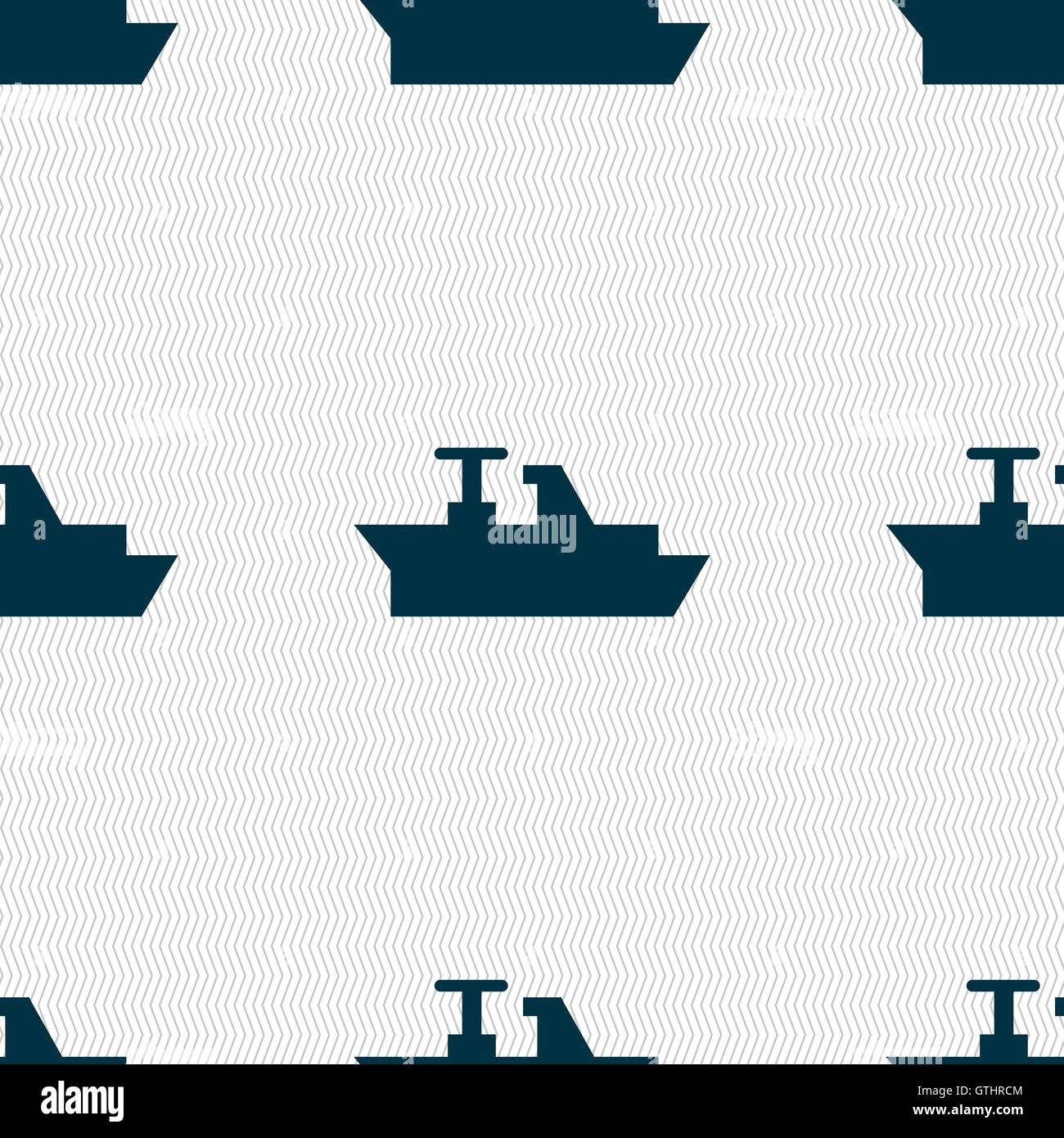 Ships, boats, cargo icon sign. Seamless pattern with geometric texture ...