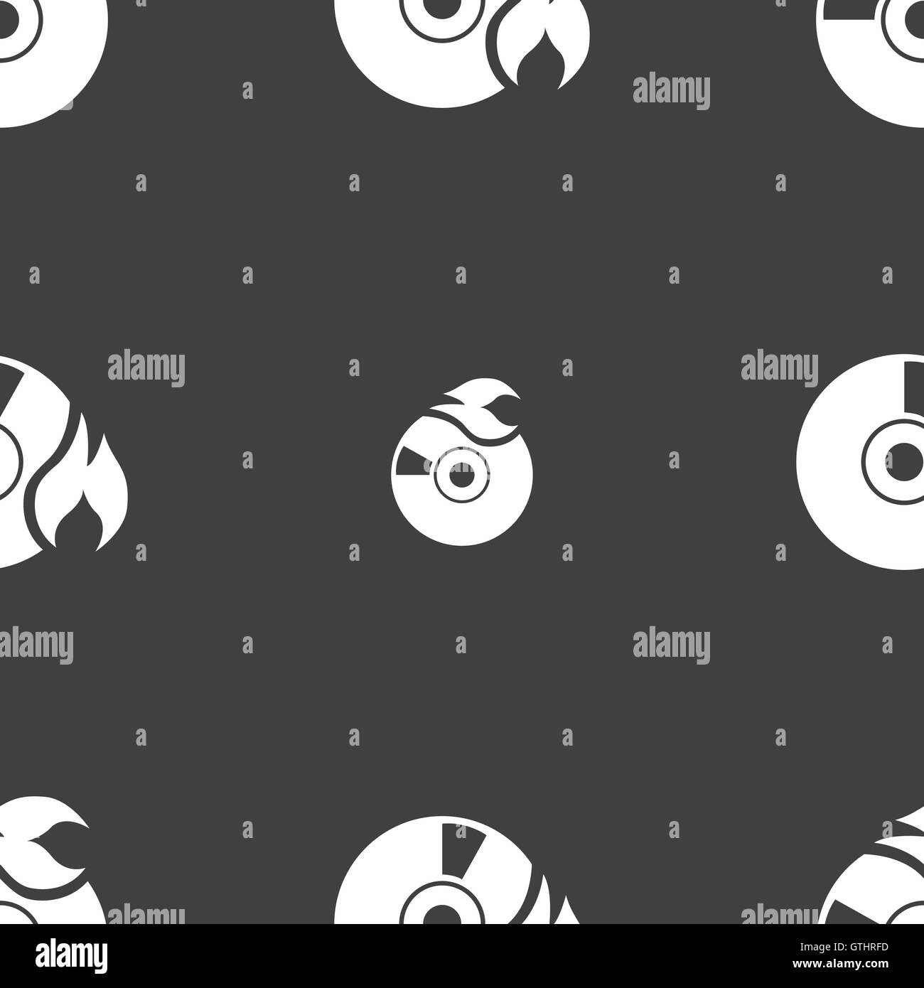 CD icon sign. Seamless pattern on a gray background. Vector Stock ...