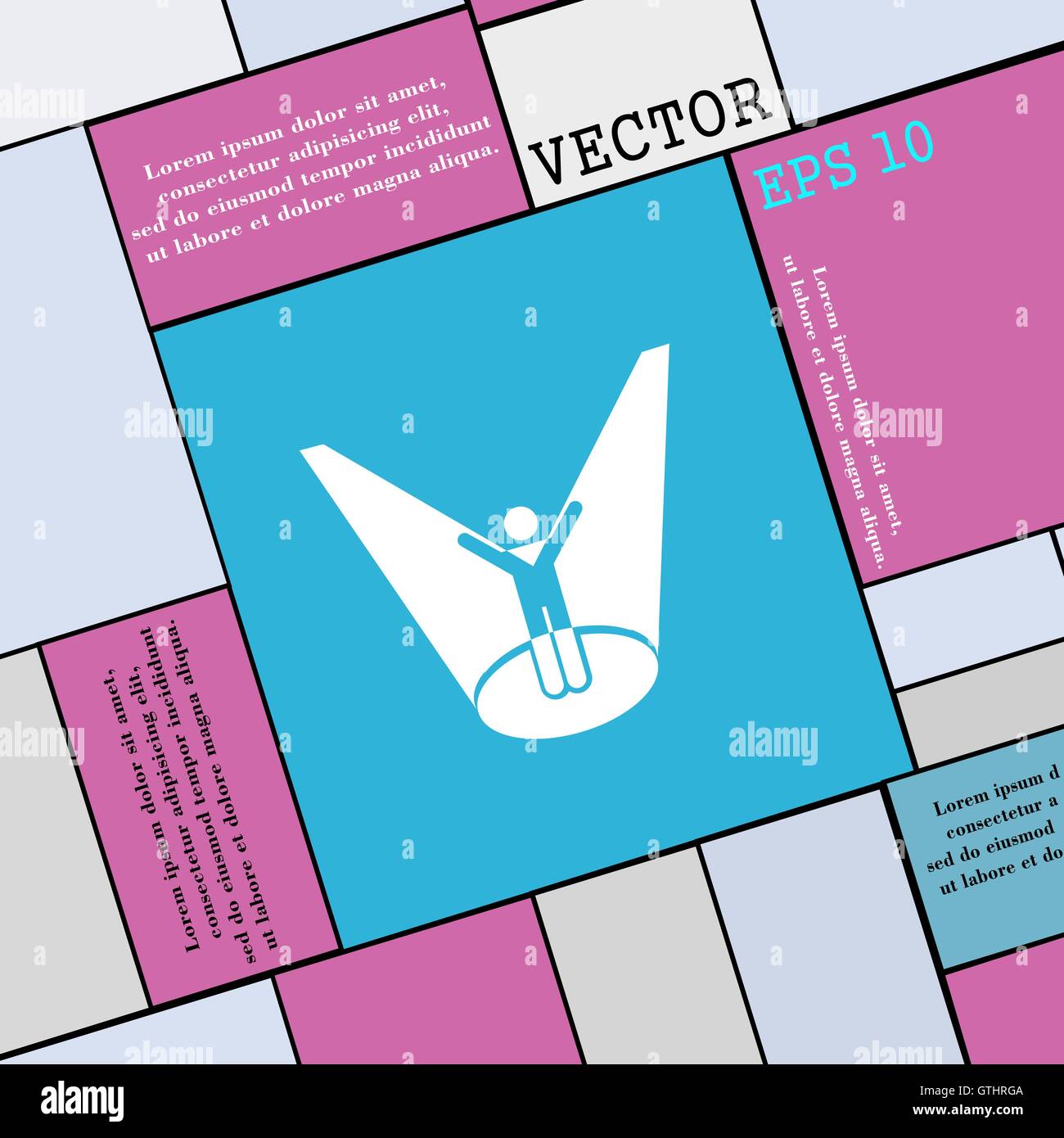 Spotlight icon sign. Modern flat style for your design. Vector Stock ...