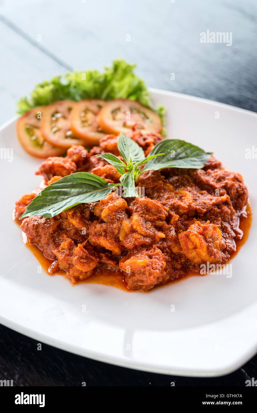 traditional cambodian khmer spicy prawn amok curry Stock Photo - Alamy
