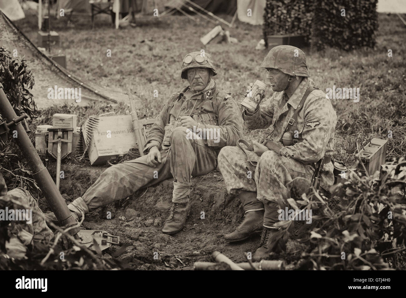 World War German Soldiers Relaxing High Resolution Stock Photography ...