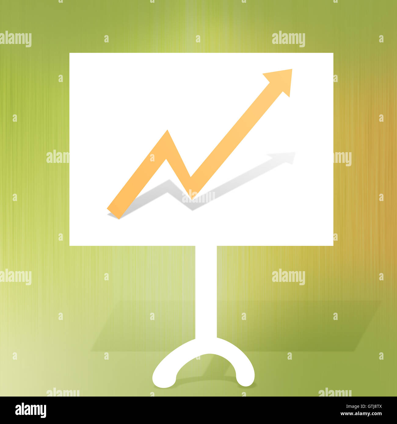 Graph of paper cut on abstract background Stock Photo - Alamy