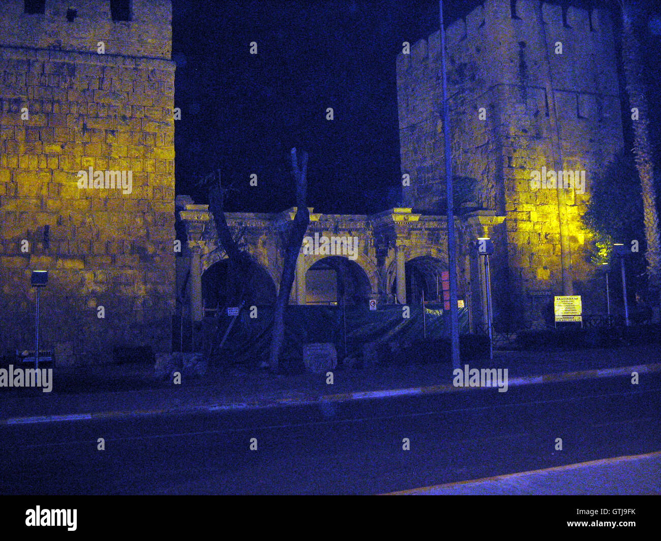 Antalya, Turkey Hadrians Gate Stock Photo - Alamy