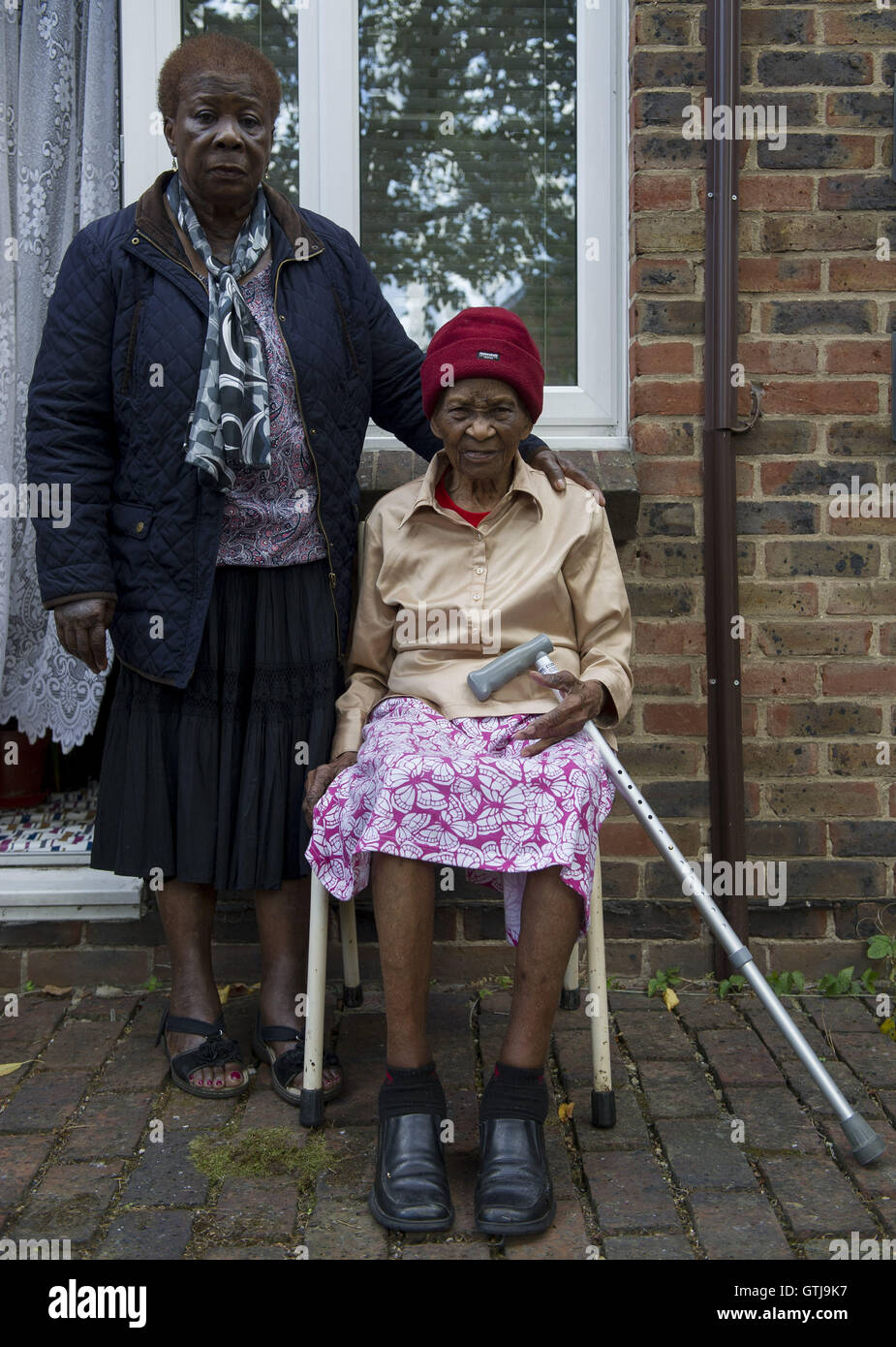 Maisie McIntosh (left) with her mother Alexteen Roberts, 101, who was ...