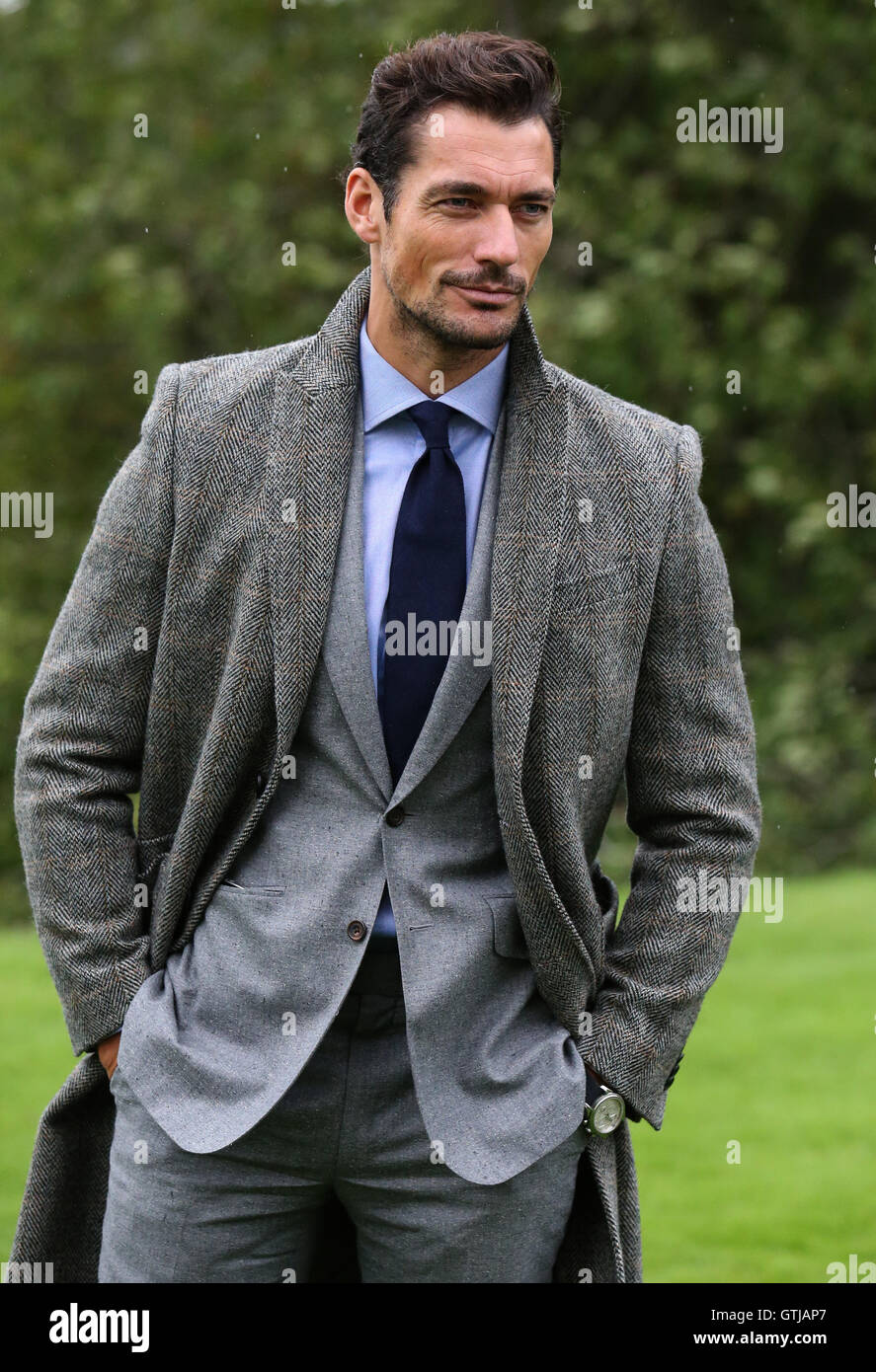 Model david gandy at dumfries house in ayrshire hi-res stock ...