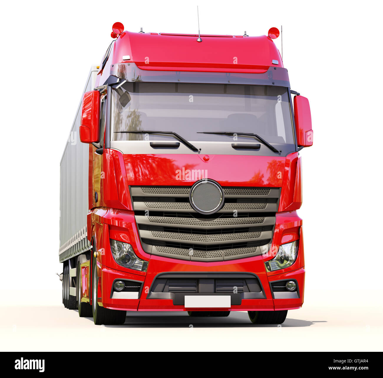 Semi trailer truck Cut Out Stock Images & Pictures - Alamy