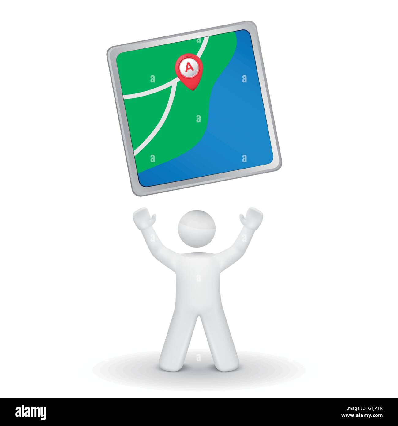 Antique looking map Stock Vector Images - Alamy