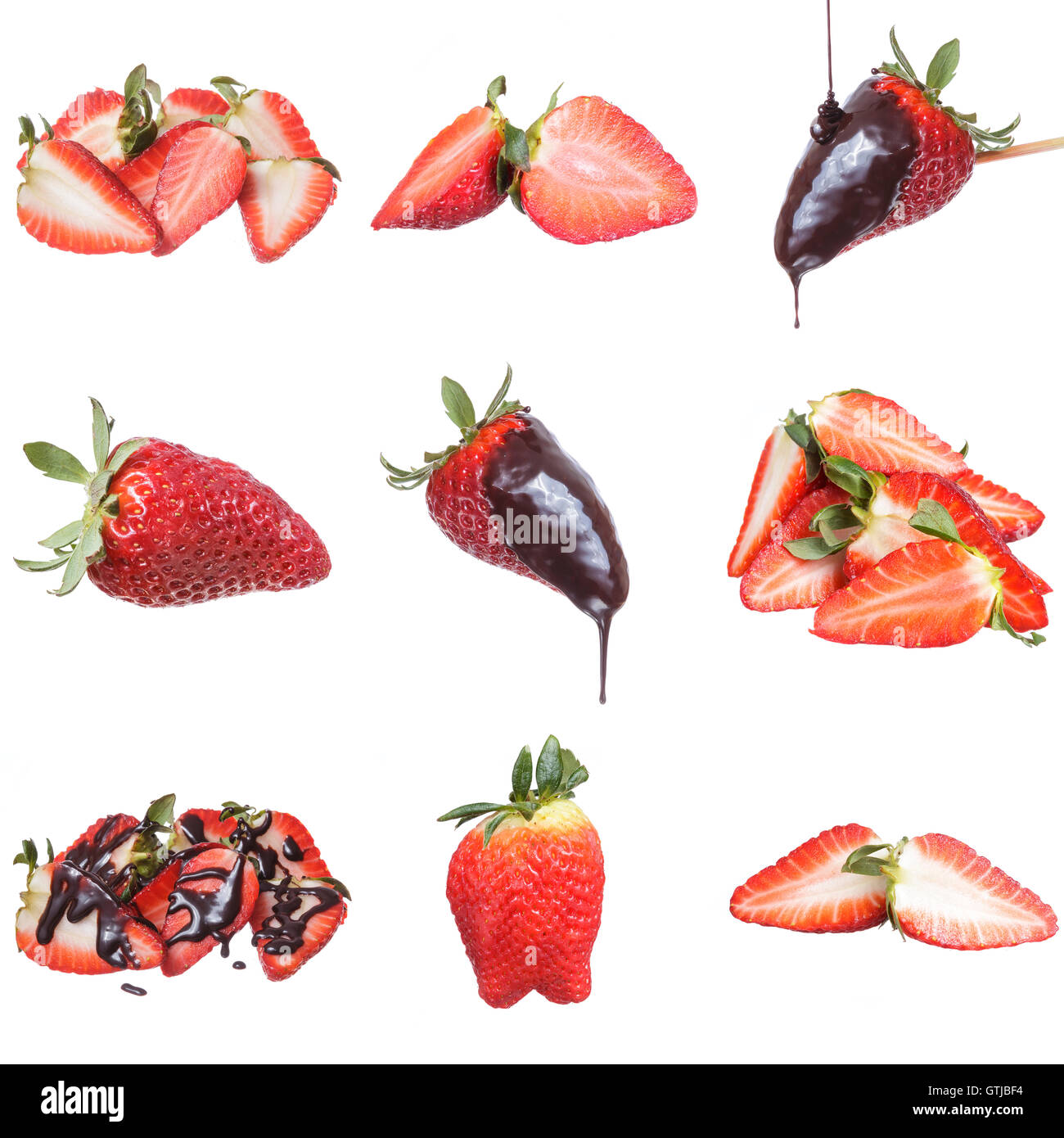 Collage group berries strawberries hi-res stock photography and images ...