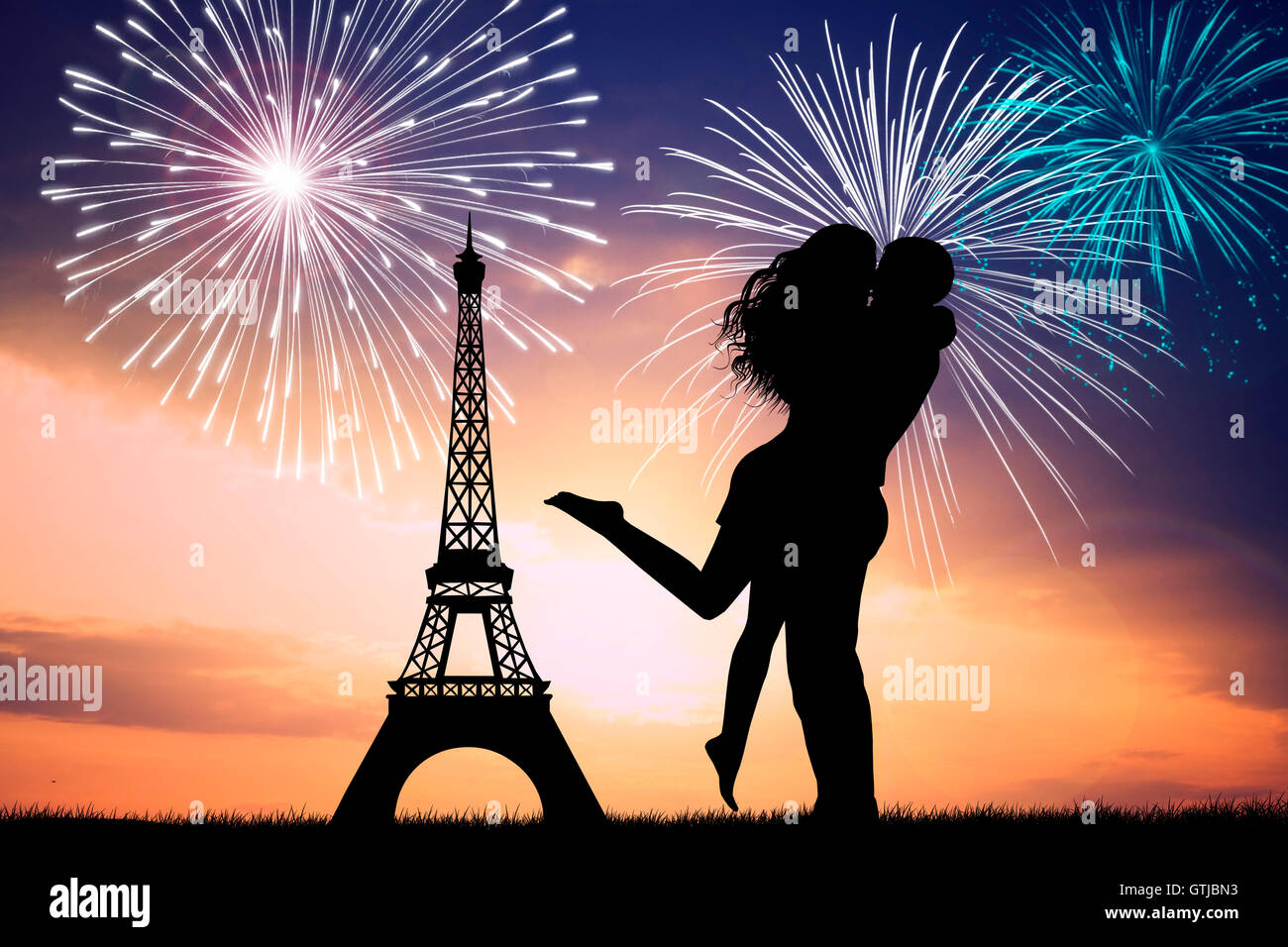 lovers in Paris Stock Photo - Alamy