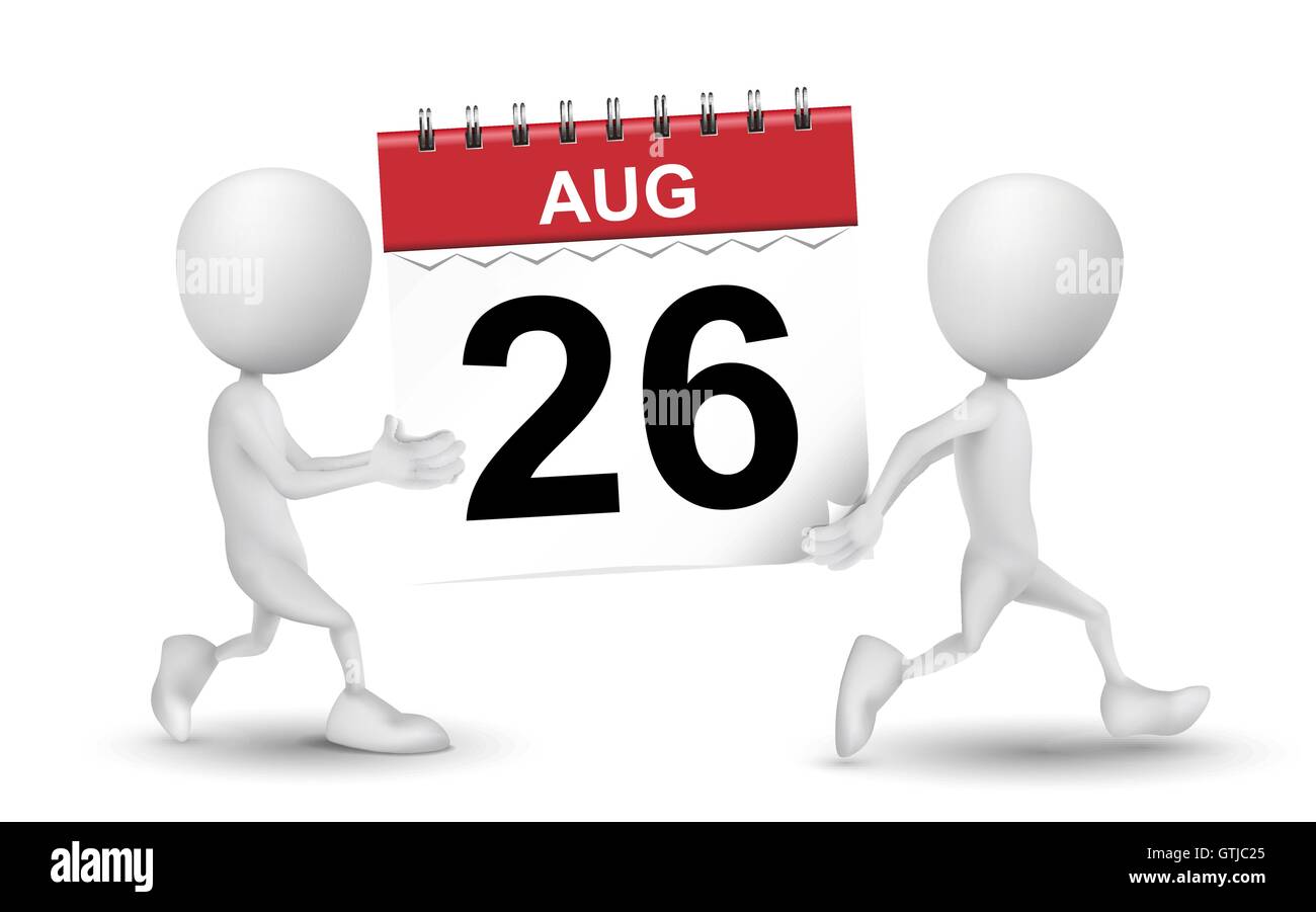 two people carried a calendar Stock Vector Image & Art - Alamy
