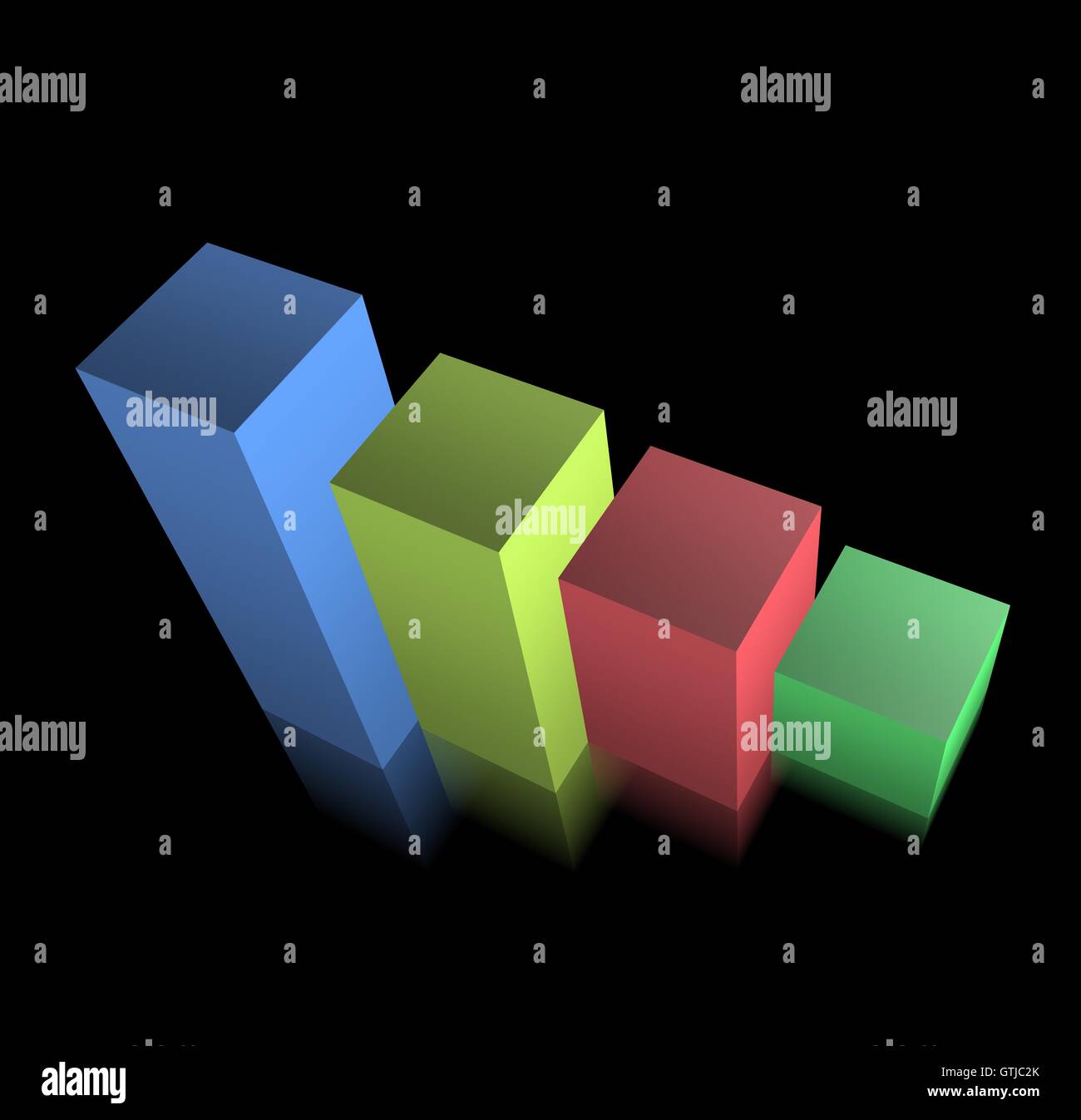 3d render bar chart pie hi-res stock photography and images - Alamy
