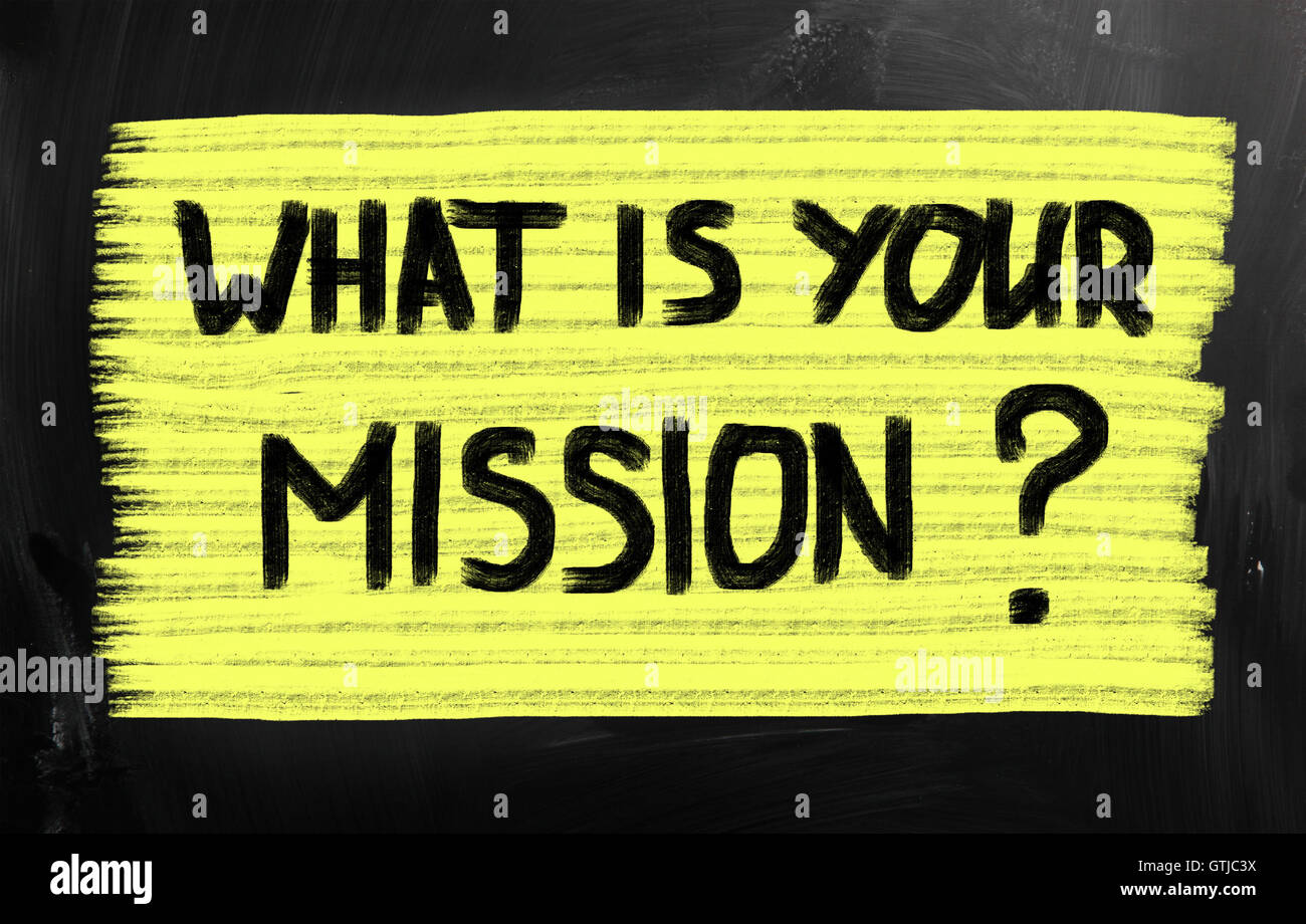 What is your mission Stock Photo - Alamy