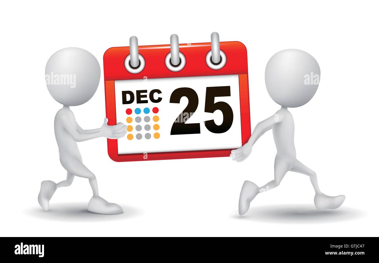 two people carried a calendar Stock Vector Image & Art - Alamy