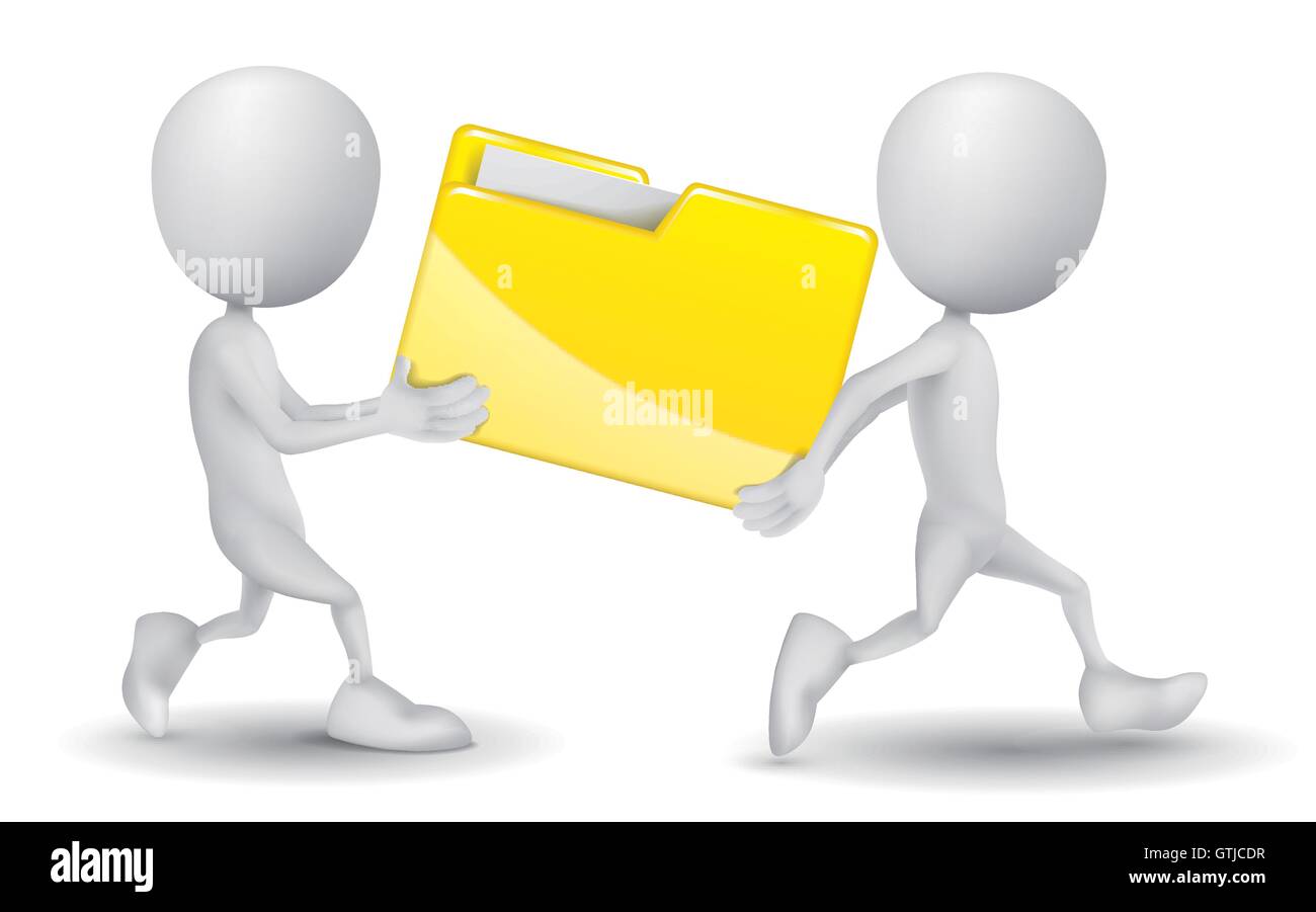 two people carried a folder Stock Vector Image & Art - Alamy