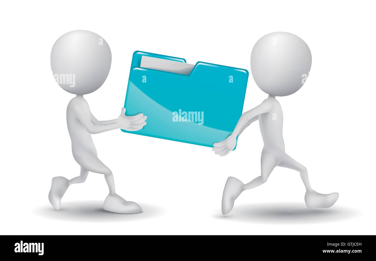 two people carried a folder Stock Vector Image & Art - Alamy