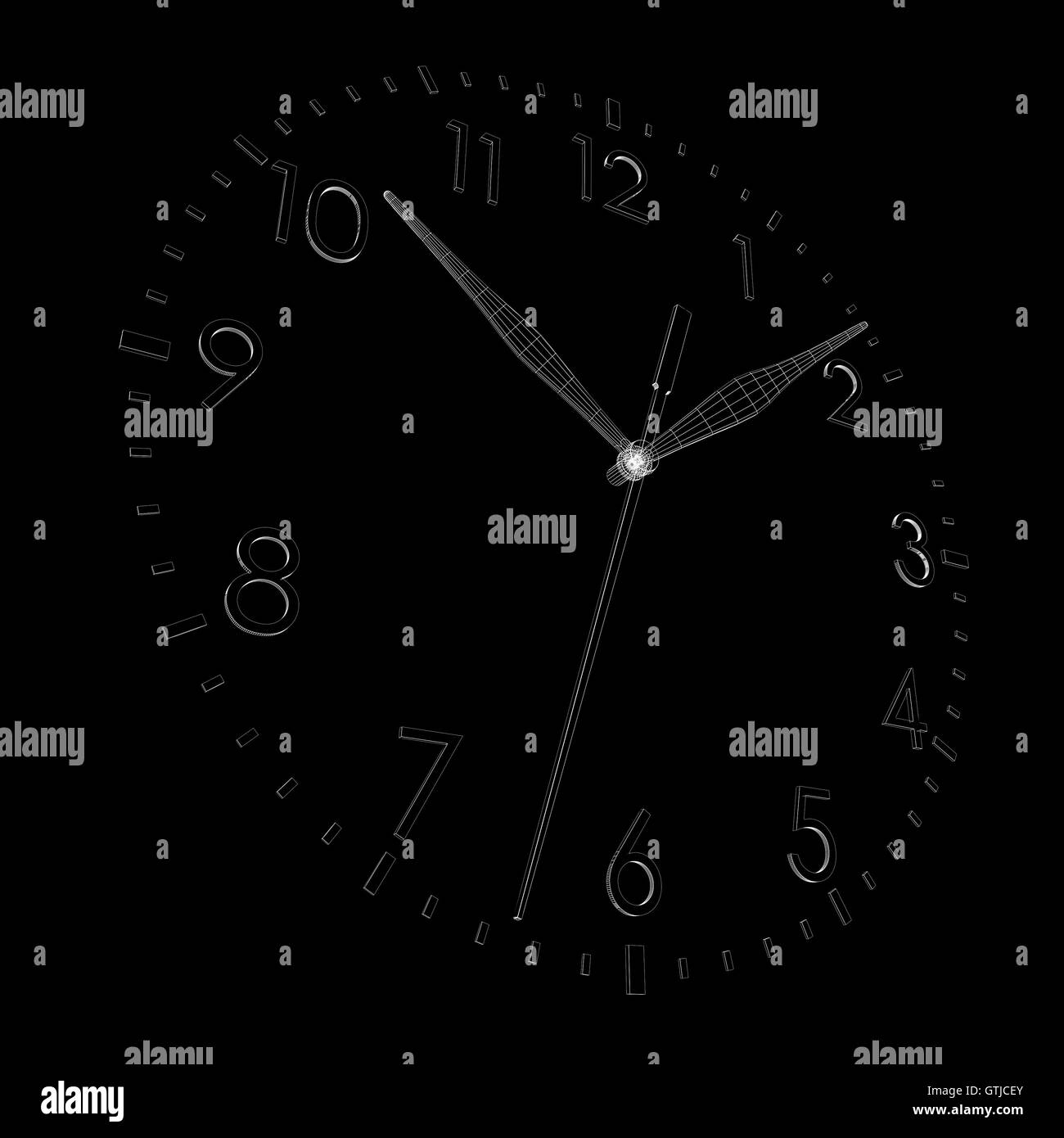 Transparent clock Black and White Stock Photos & Images - Alamy