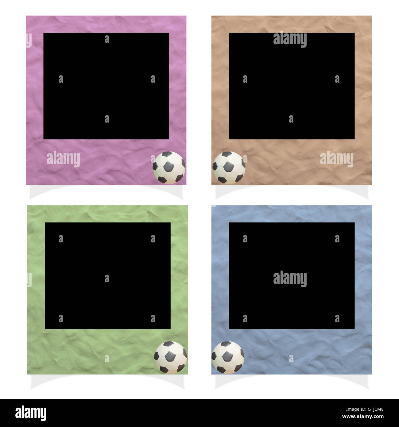 Plasticine football Stick on white background Stock Photo - Alamy