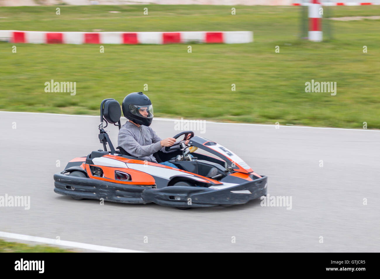 Man in go kart hi-res stock photography and images - Alamy