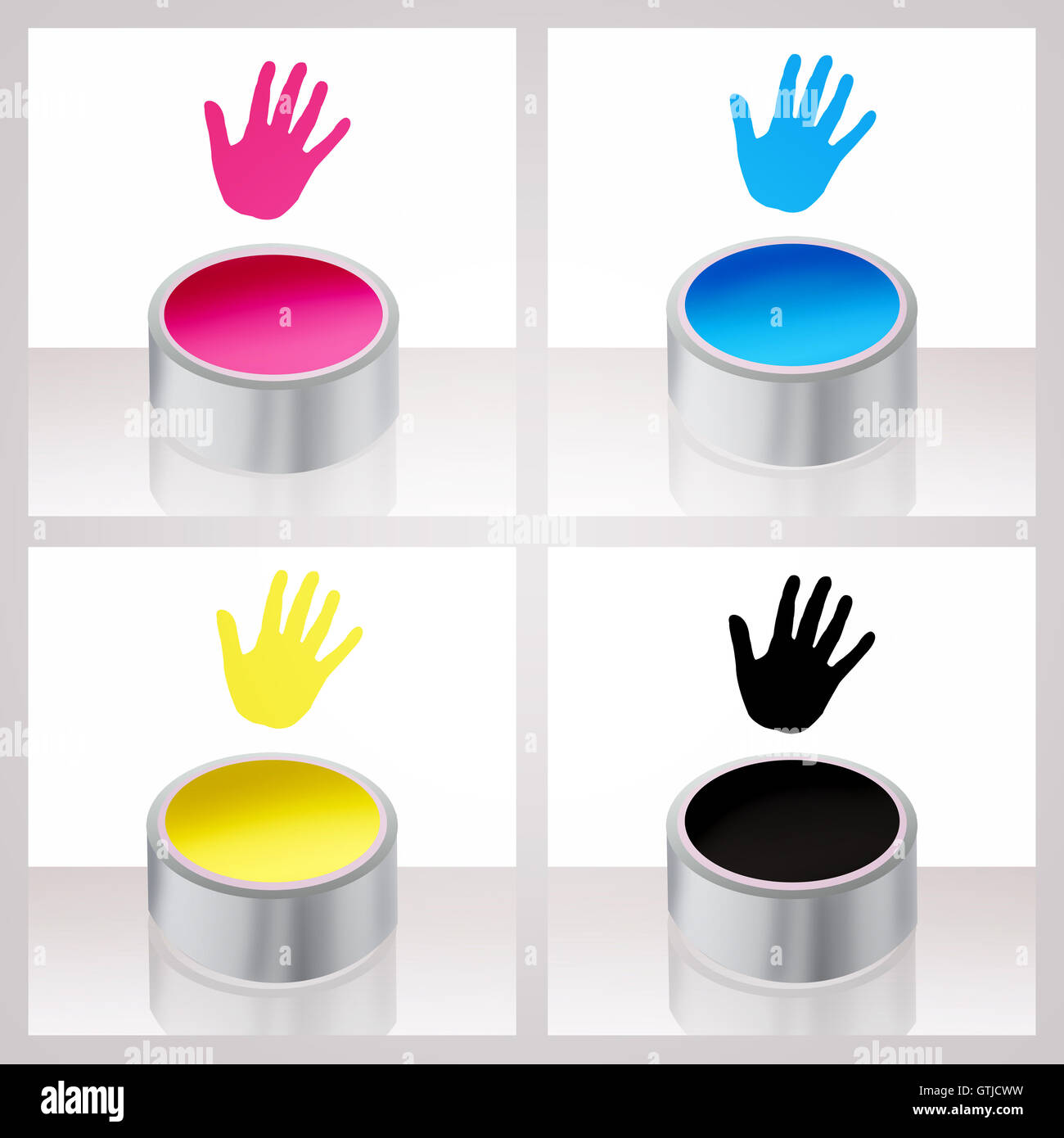 Cartridges colour inkjet printer icon hi-res stock photography and ...