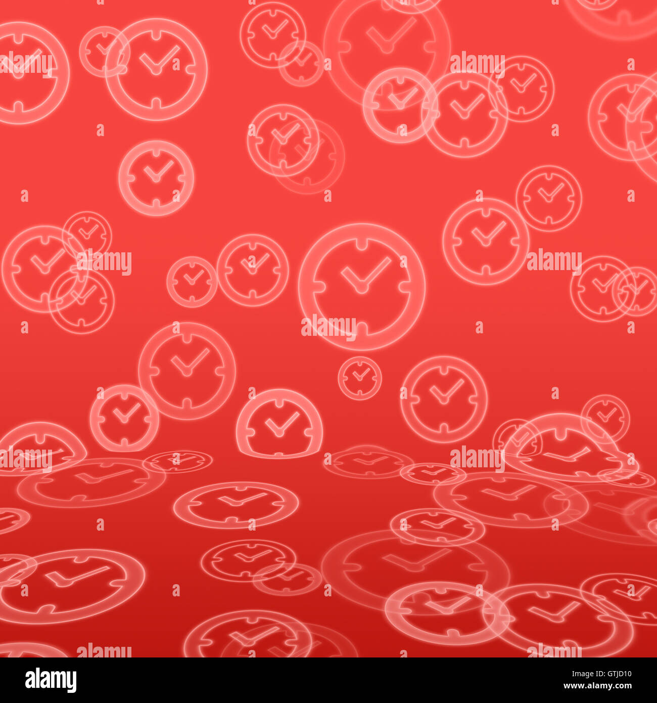 Clock button on a touch screen interface Stock Photo - Alamy