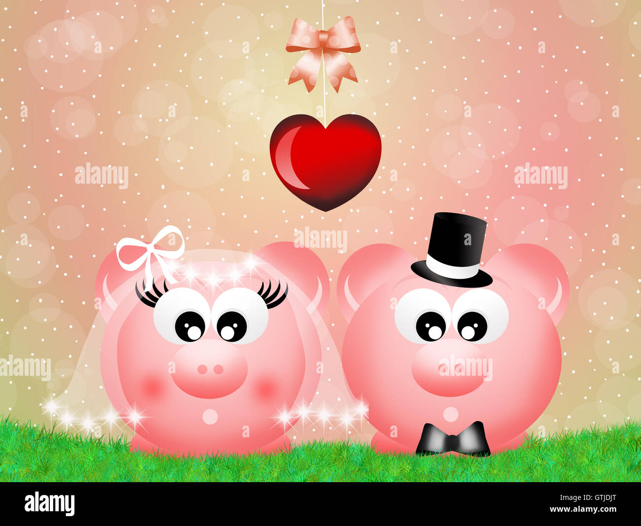 Pigs wedding hi-res stock photography and images - Alamy