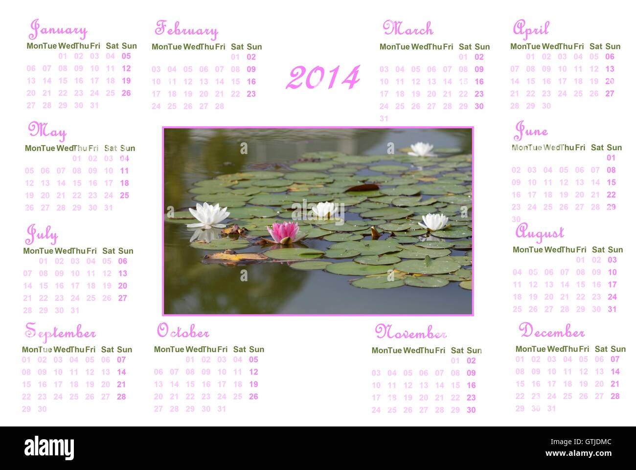 English calendar hi-res stock photography and images - Alamy